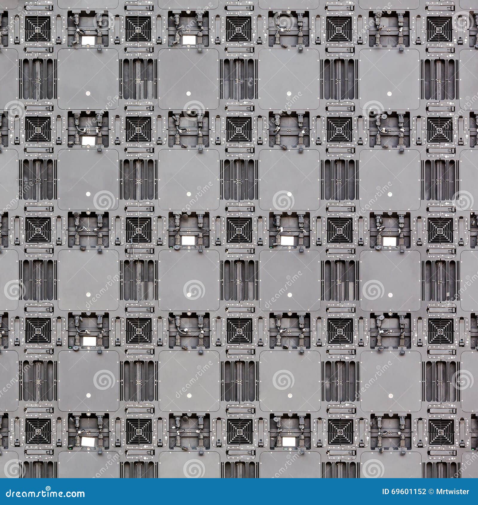 Back Side of RGB LED Screen Panel Stock Photo - Image of large, back ...