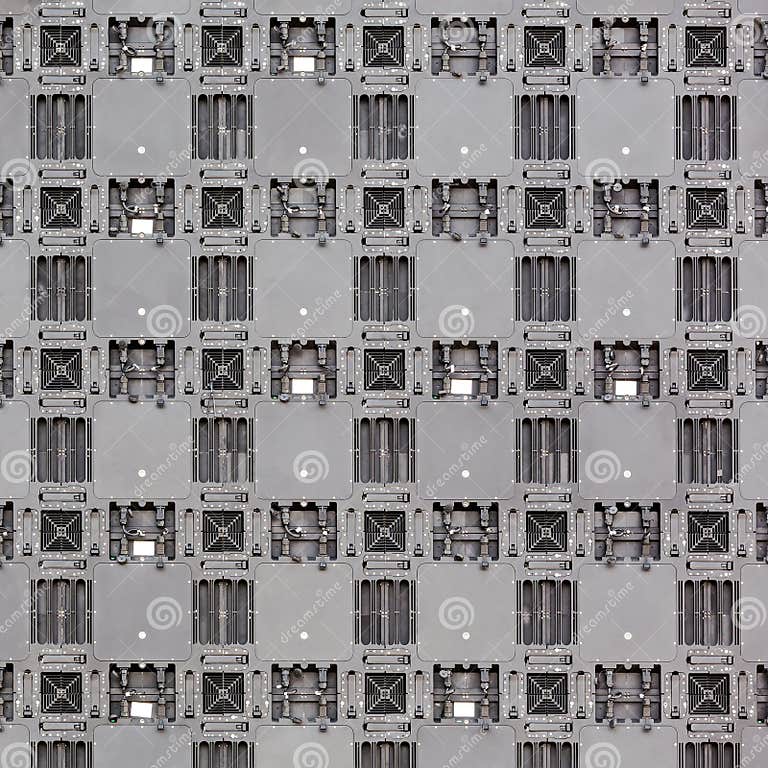 Back Side of RGB LED Screen Panel Stock Photo - Image of large, back ...