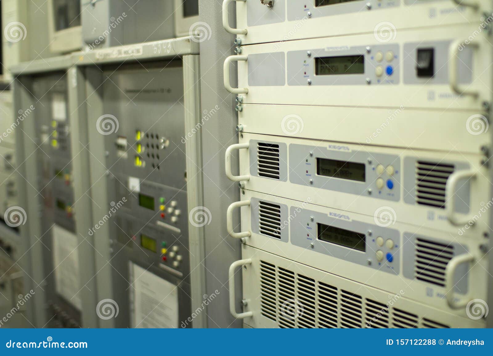 The Back Side of the Server. Data Center Stock Photo - Image of local ...