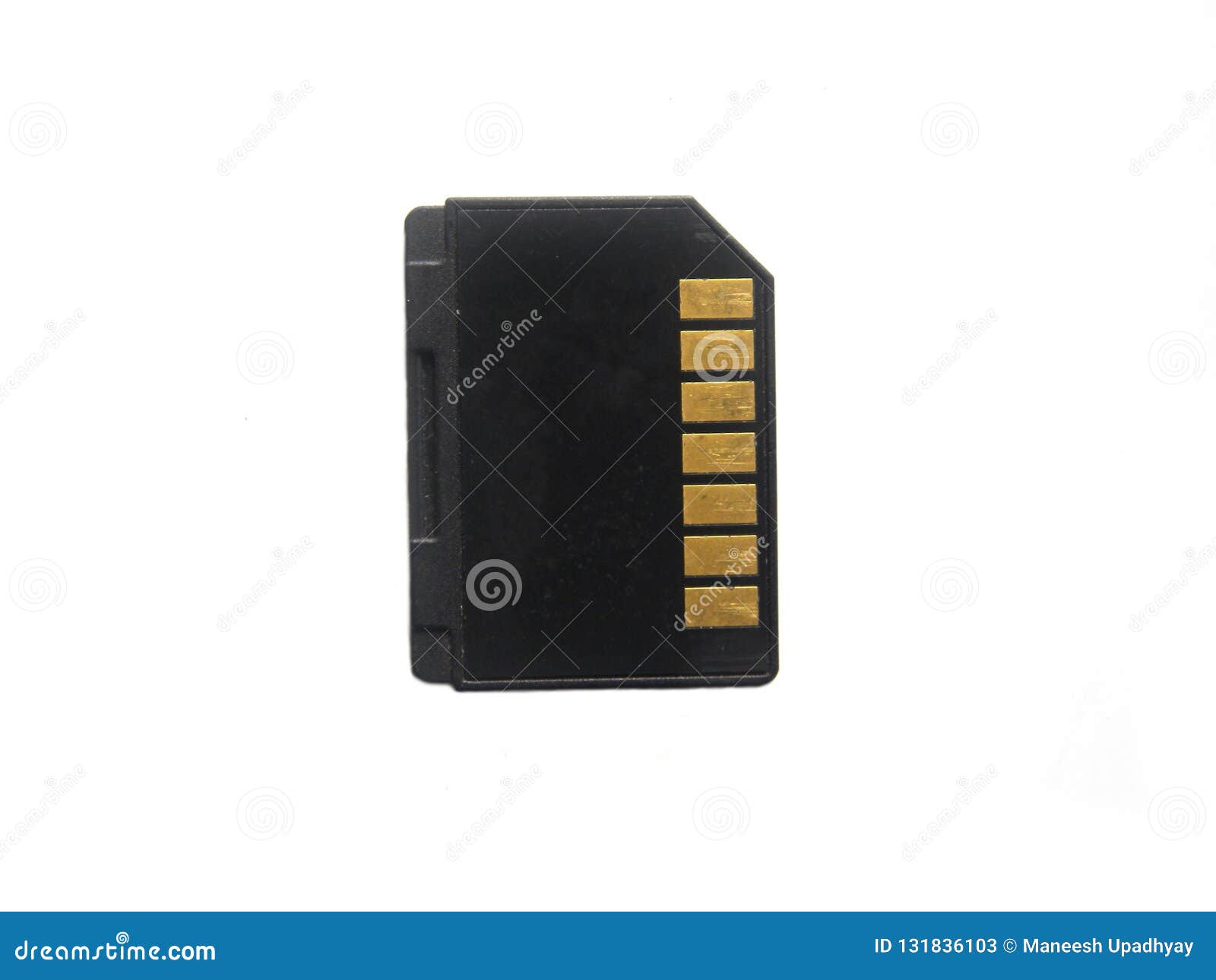 Back Side of Black Memory Card Stock Image - Image of computer, adapter ...