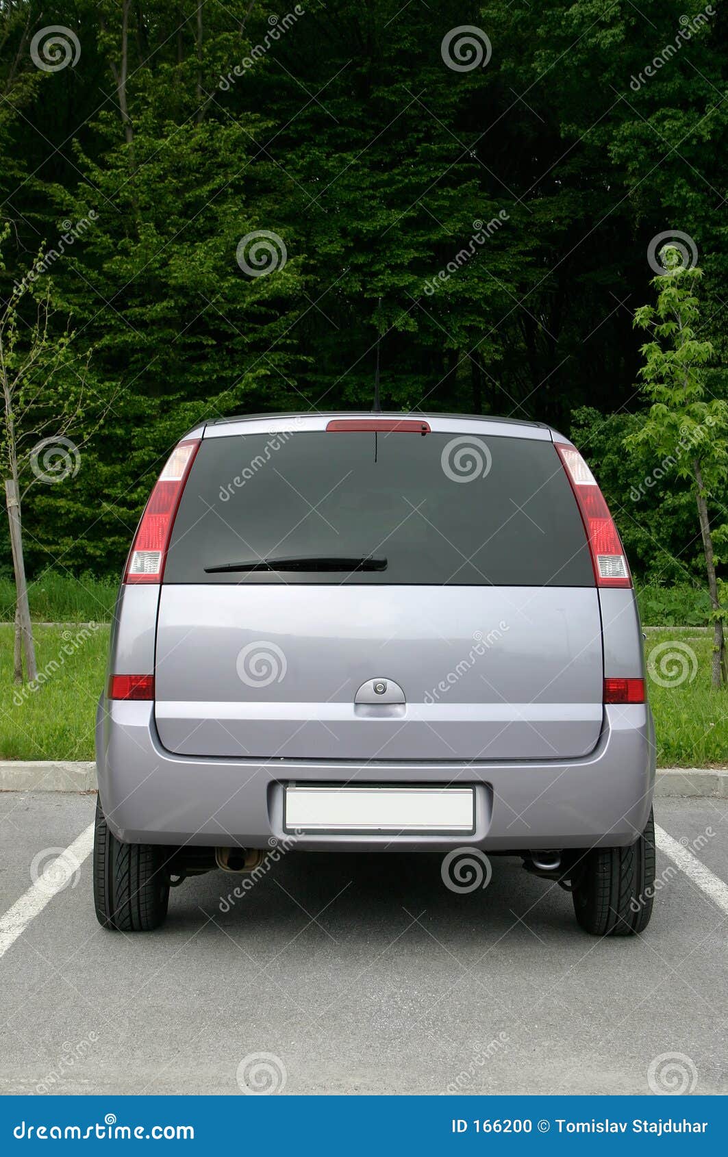 Back side of small van stock photo. Image of engine, luxurious - 166200