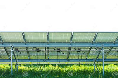Back side of solar panel stock image. Image of rear, grid - 31134575