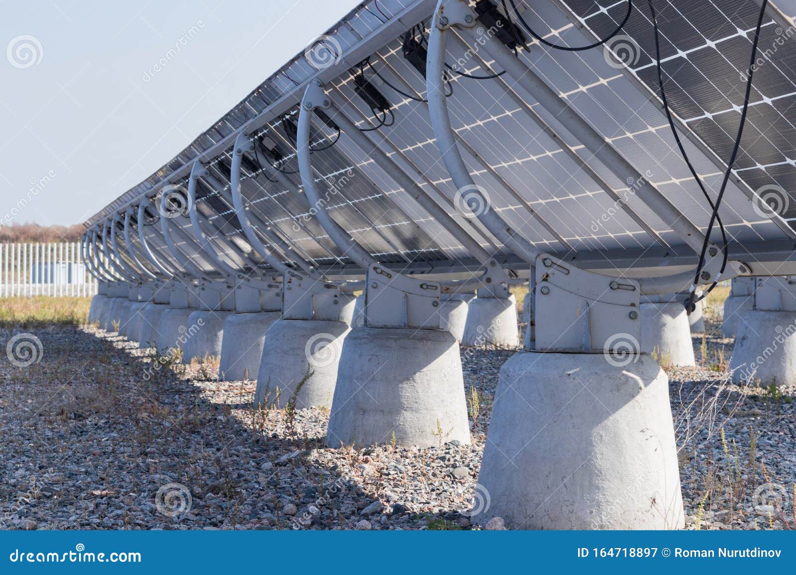 Back side of solar panel stock image. Image of electricity - 164718897