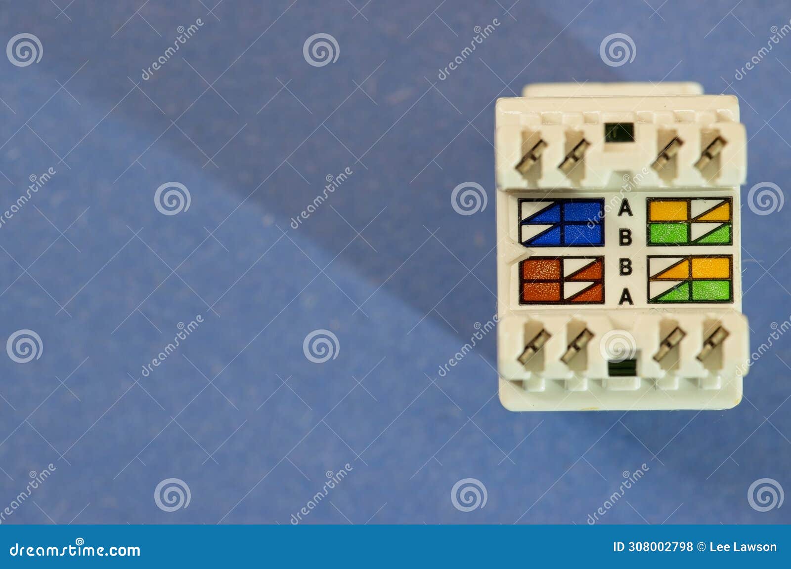 Punch Block of a Telephone Jack Stock Photo - Image of back ...