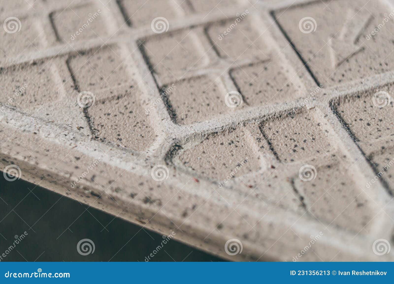The Back Side of the Tile is Close-up. Texture of the Reverse Side of ...