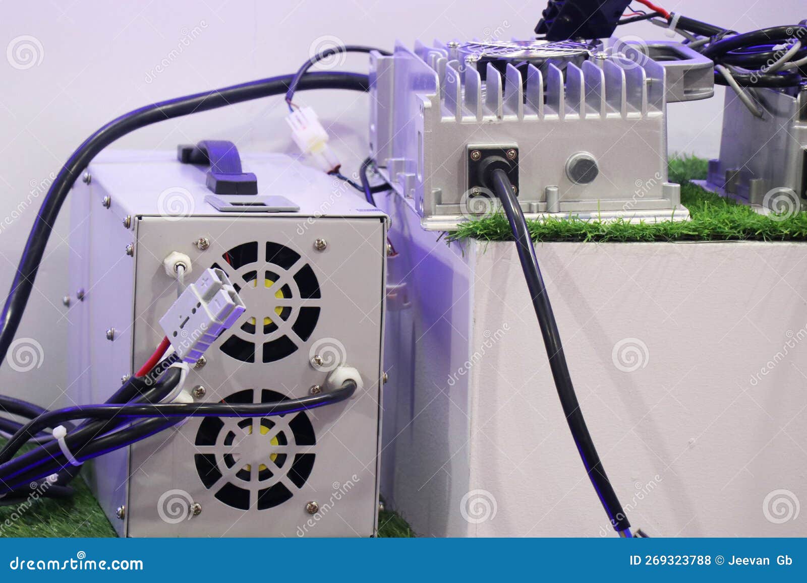 Back Side View from a CPU Cooling Fan and a Motherboard Aluminum ...