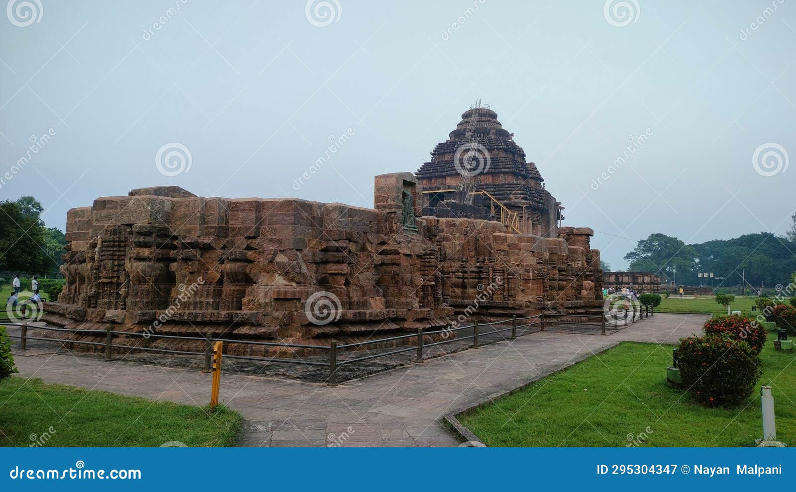 Back Side View of the Famous Sun Temple, Konark, Odisha Stock Image ...