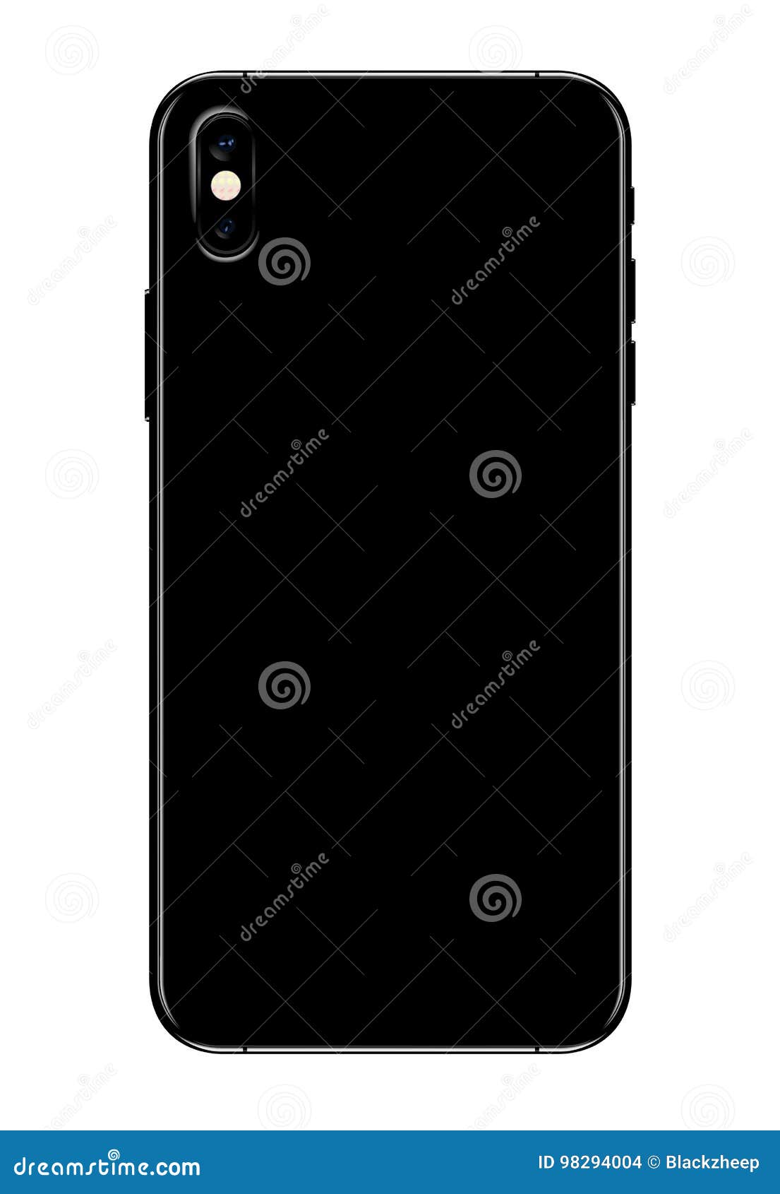 Back Side View New Phone Dual Camera Vector Drawing Eps10 Format on ...