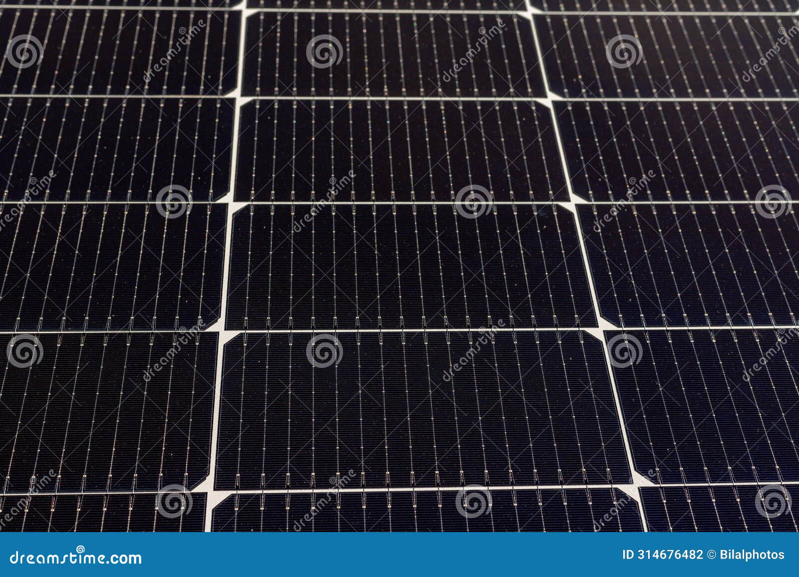 Back Side View of a Photovoltaics Solar Panel Glass in Solar Power ...