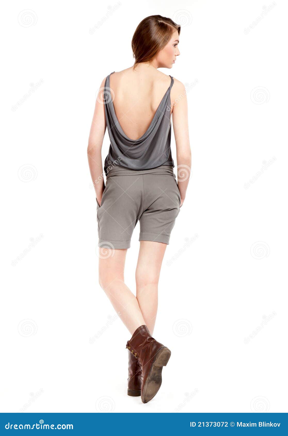 Back side view of a woman stock photo. Image of elegant - 21373072