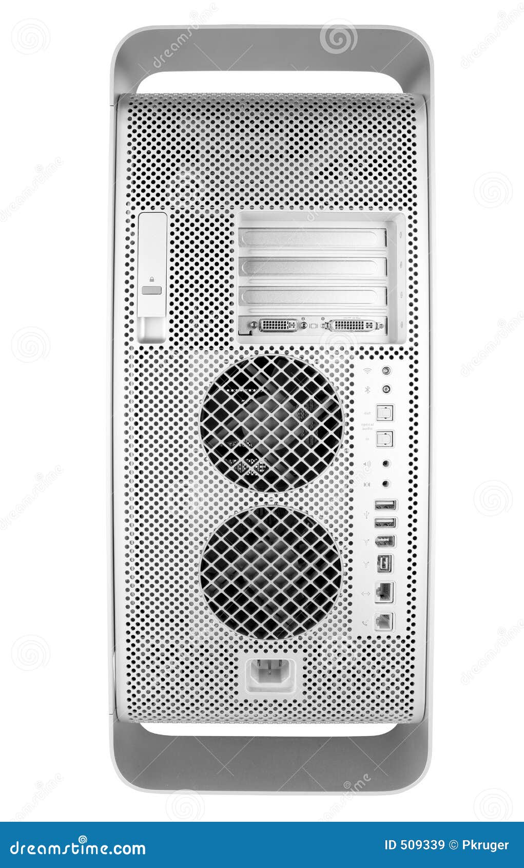 Back of Silver Computer stock image. Image of communication - 509339