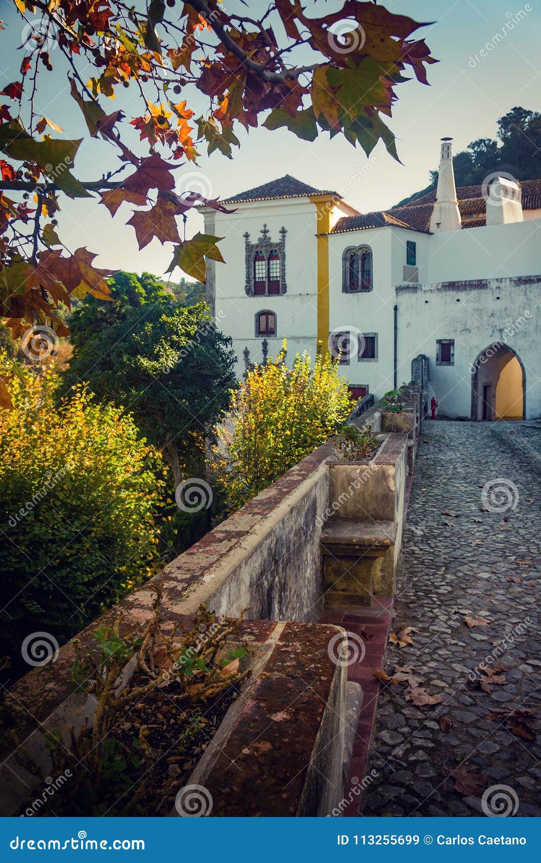 Back Sintra Palace stock image. Image of medieval, tourism - 113255699
