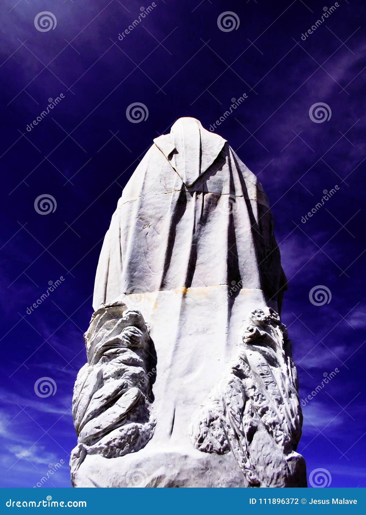 Back of the snow virgin stock photo. Image of snow, mary - 111896372