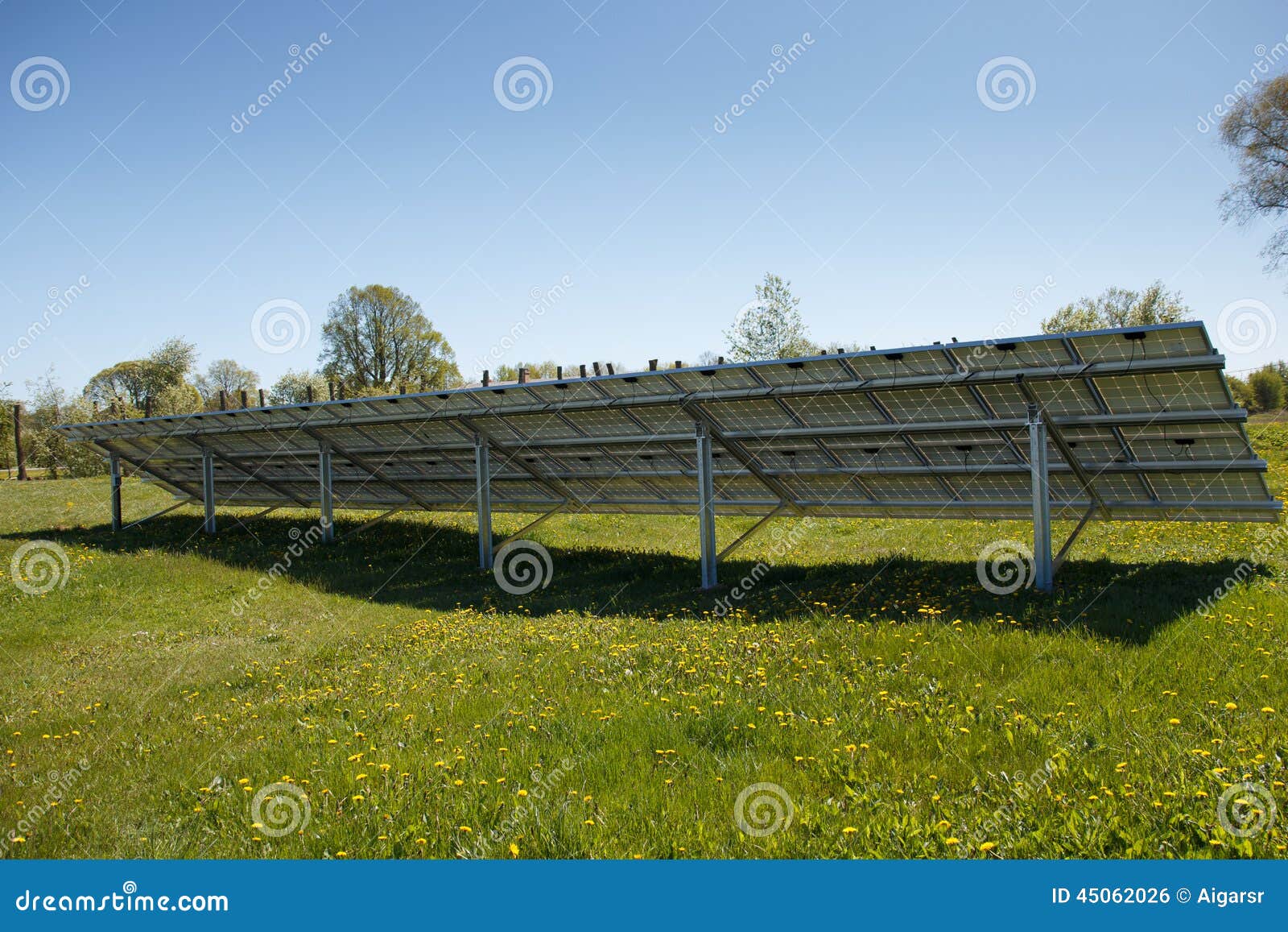 Back of a solar panel set stock photo. Image of photovoltaic - 45062026
