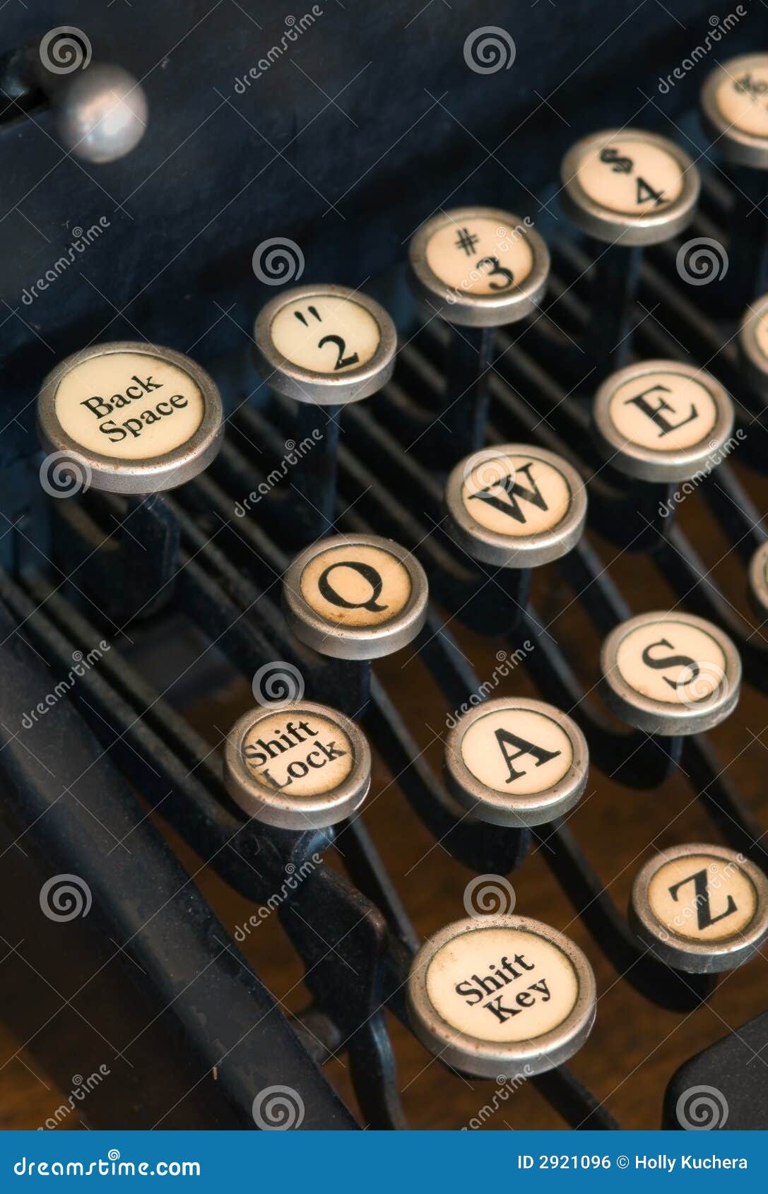 Back Space, Lock, Shift Key Stock Photo - Image of close, typewriter ...