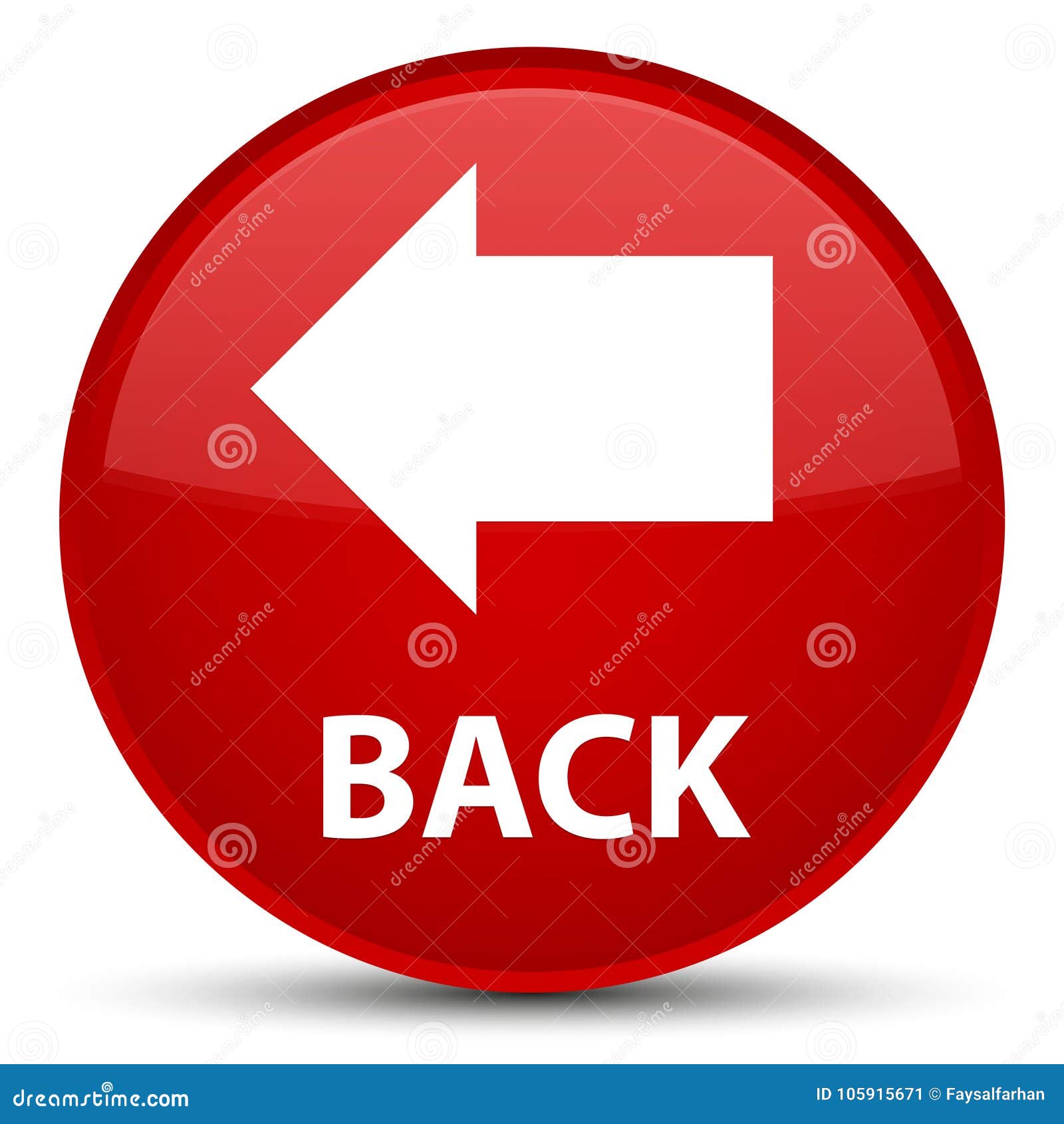 Back Special Red Round Button Stock Illustration - Illustration of sign ...