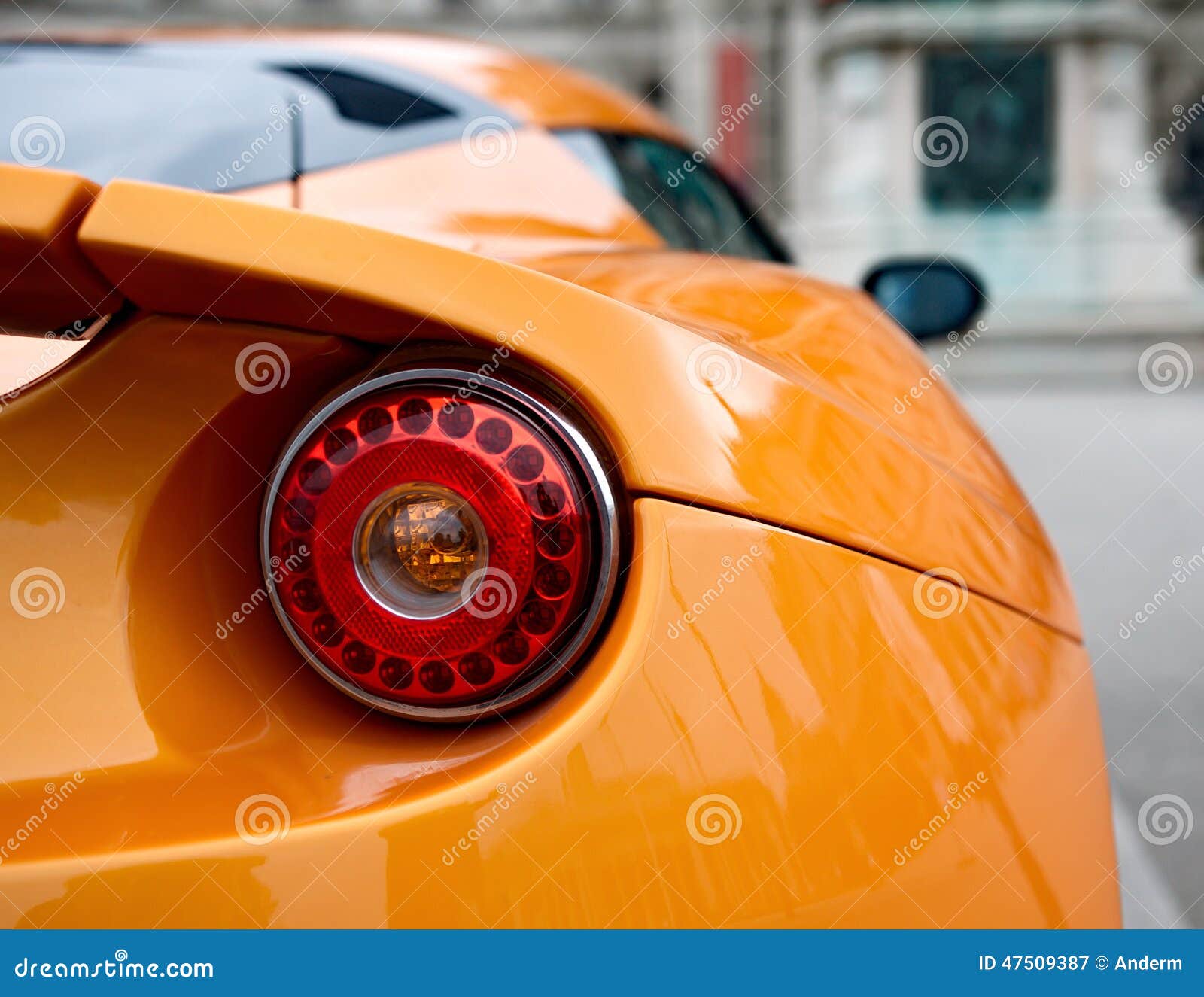 Back of a sports car stock image. Image of shiny, back - 47509387