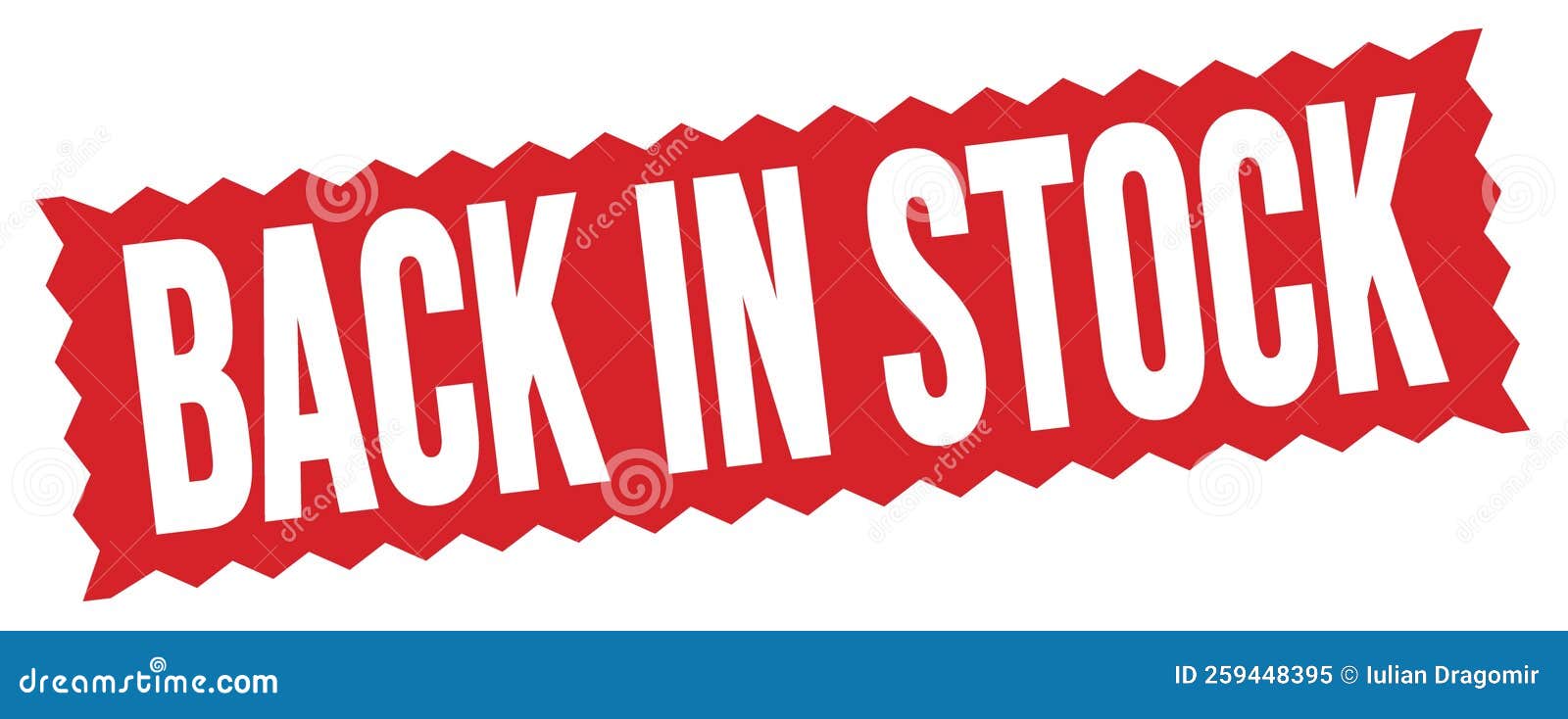 BACK in STOCK Text Written on Red Stamp Sign Stock Illustration ...