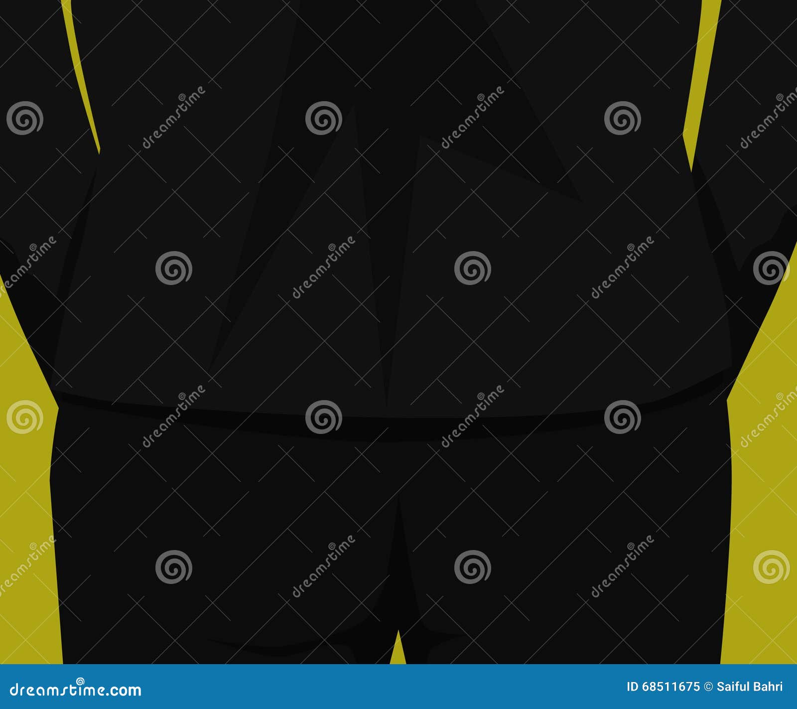 The back of the suit stock vector. Illustration of shirts - 68511675