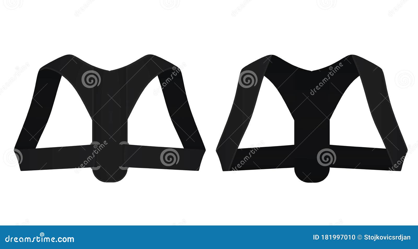 Back support belt stock vector. Illustration of corona - 181997010