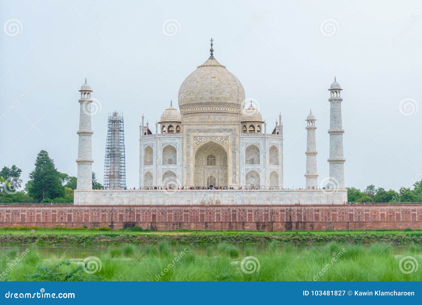 Back Taj Mahal, Agra, India Stock Image - Image of culture, agra: 103481827