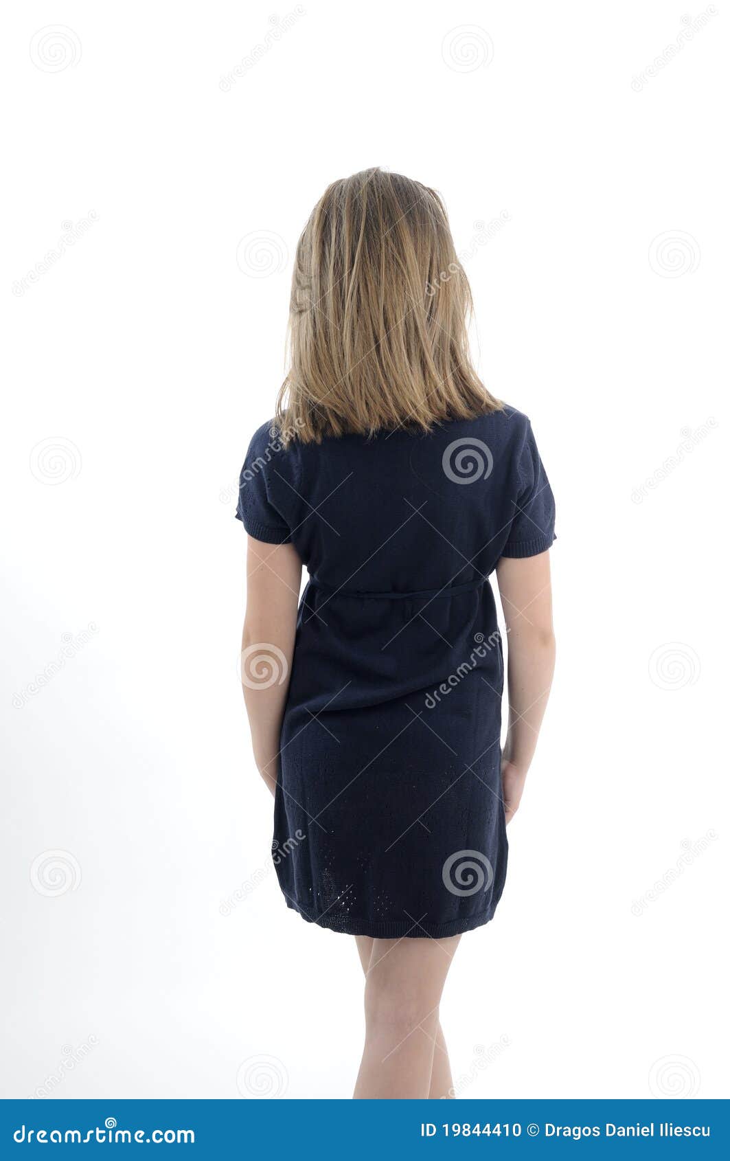Back of Teenager Posing in Studio Stock Photo - Image of hand, teens ...