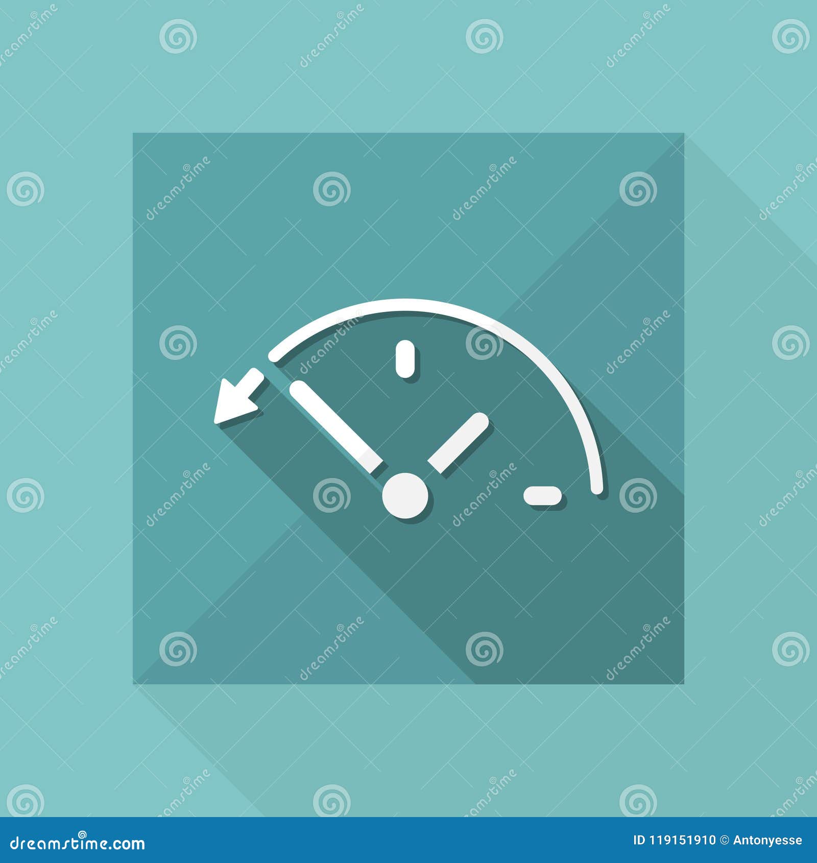Back in Time Button - Vector Web Icon Stock Vector - Illustration of ...