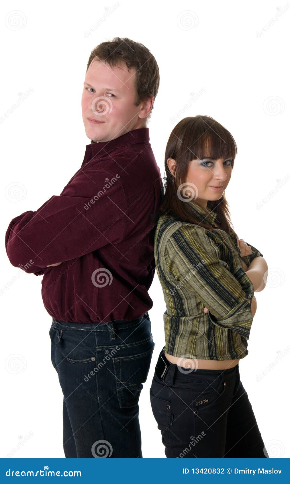 Back to a back stock photo. Image of female, view, pair - 13420832