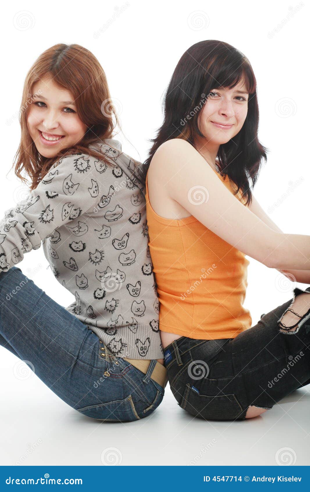 Back to back stock photo. Image of looking, music, clasp - 4547714