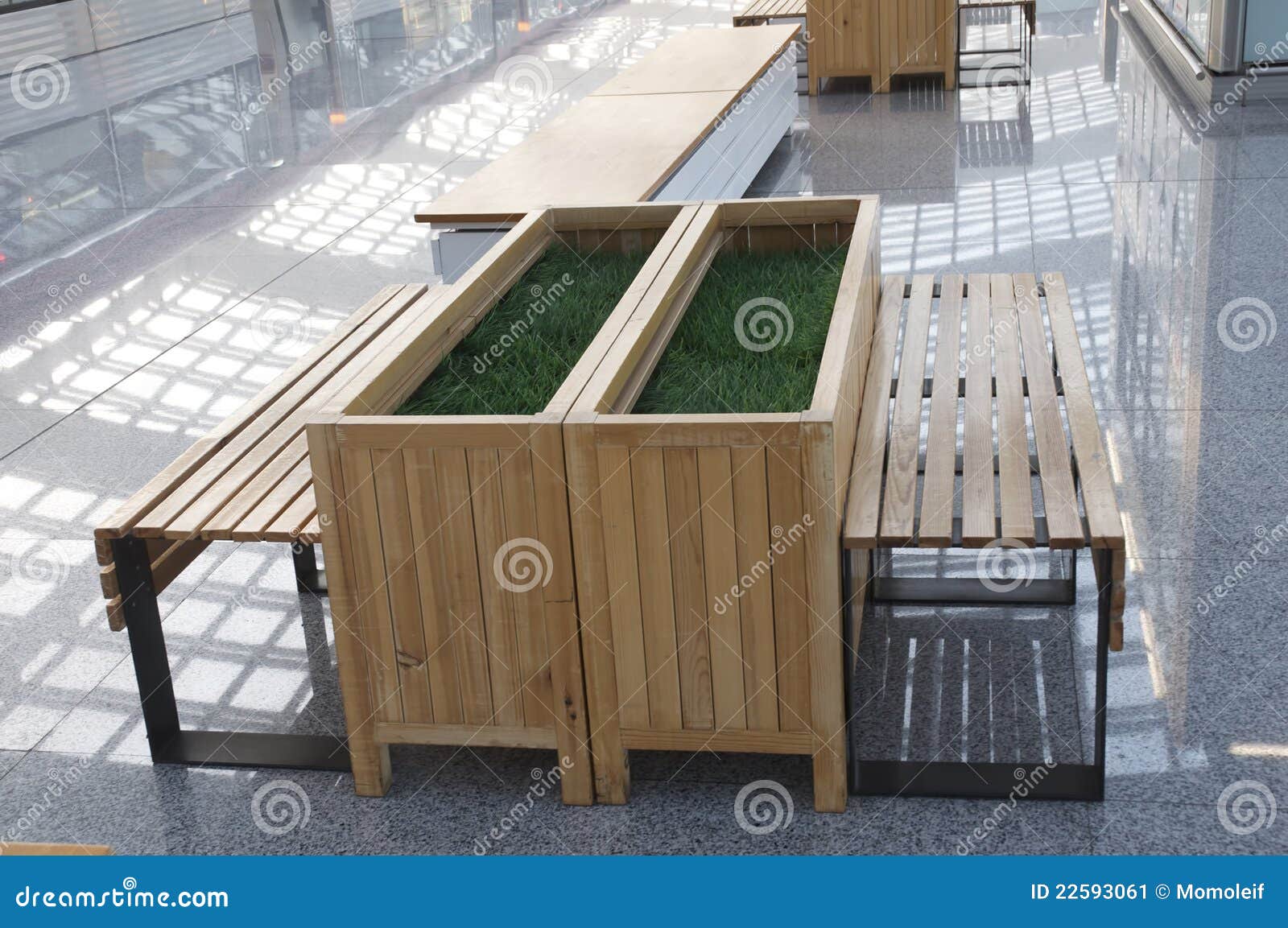 Back To Back Bench at T3 Beijing Stock Image - Image of double, side ...