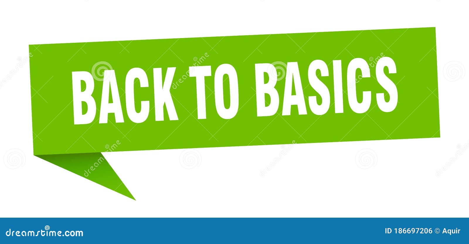 Back To Basics Banner. Back To Basics Speech Bubble Stock Vector ...