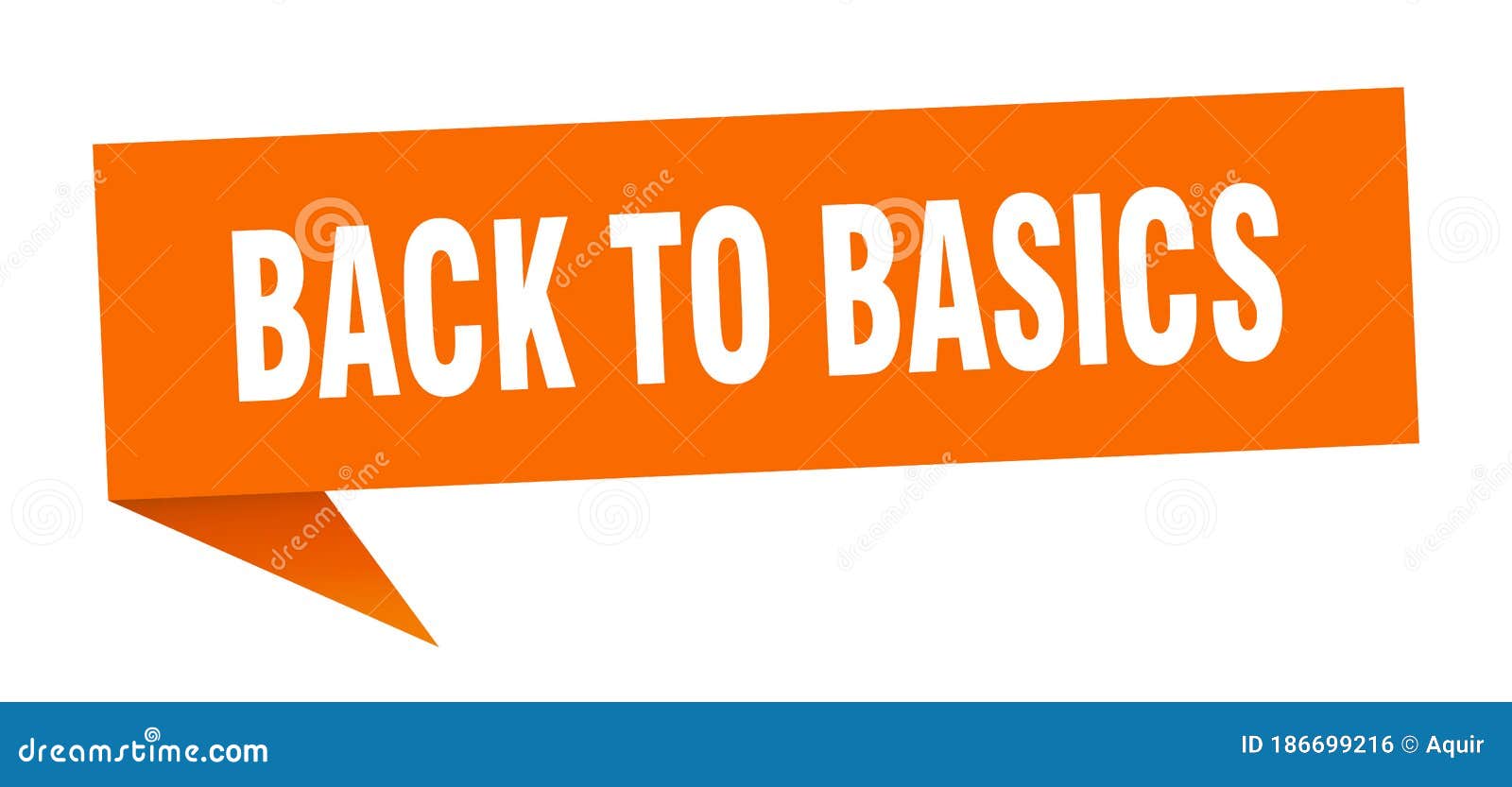 Back To Basics Banner. Back To Basics Speech Bubble Stock Vector ...