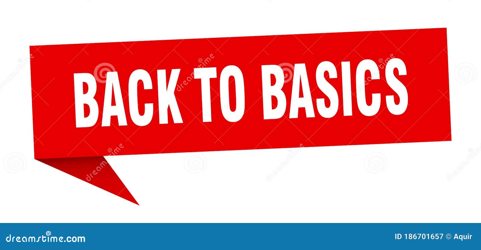 Back To Basics Banner. Back To Basics Speech Bubble Stock Vector ...