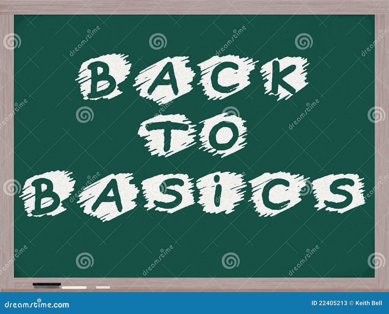 Back to Basics Chalkboard stock illustration. Illustration of frame ...