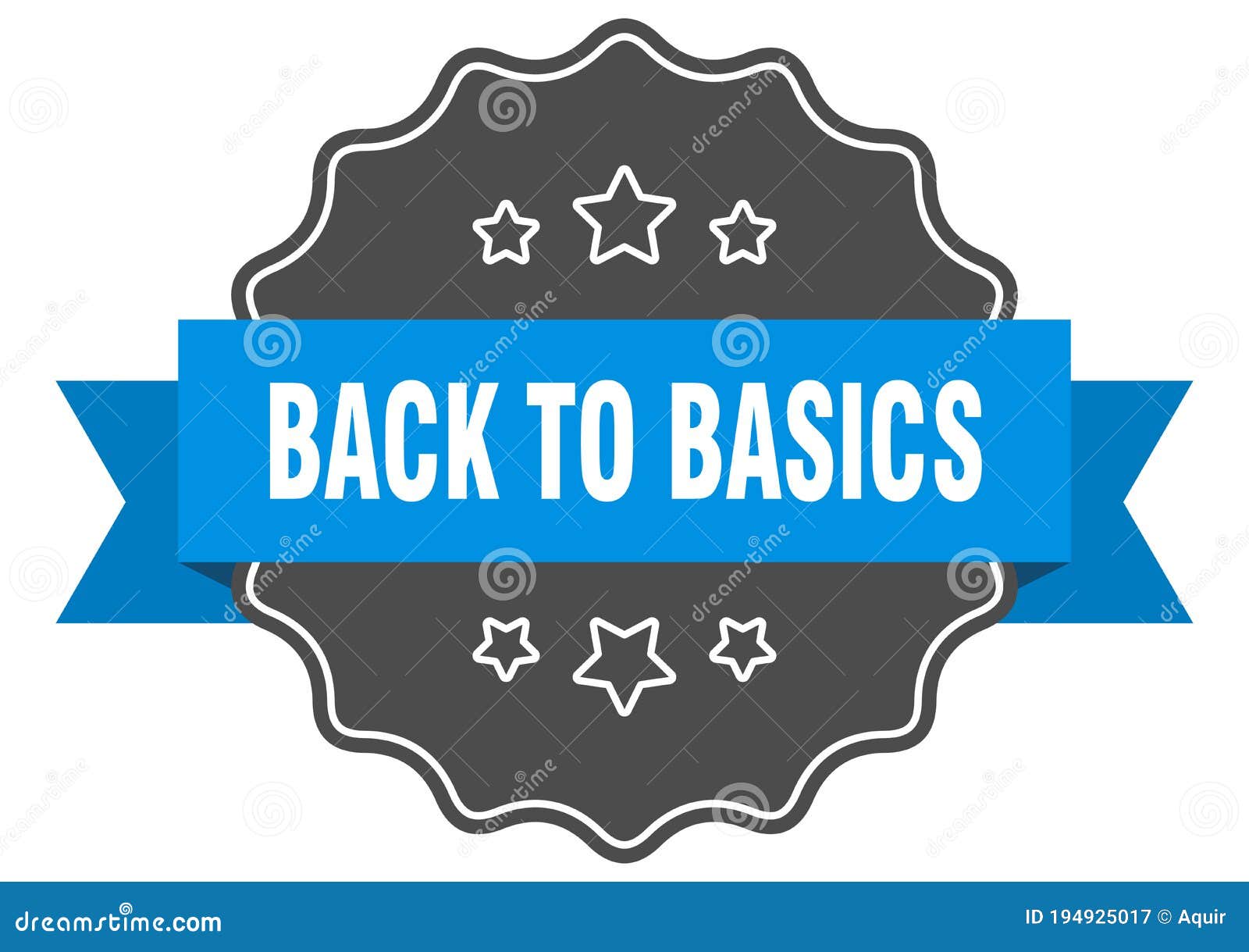 Back To Basics Label. Back To Basics Isolated Seal. Sticker. Sign Stock ...