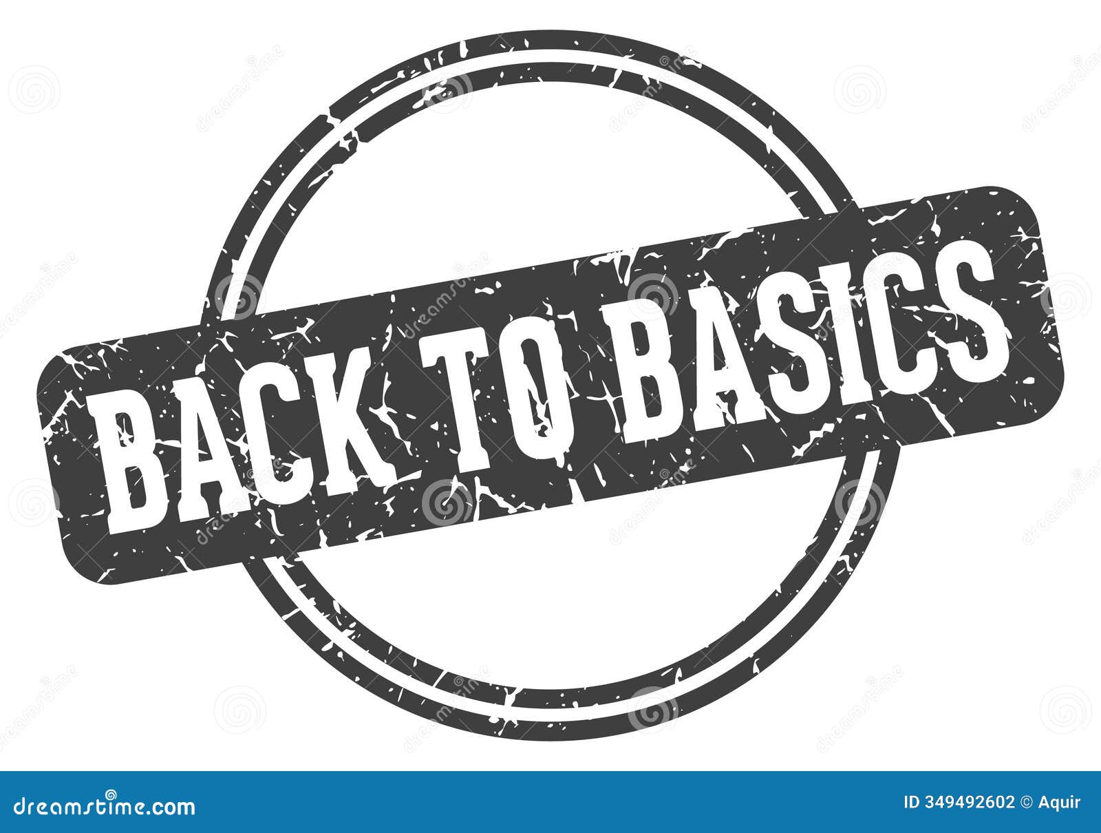 Back To Basics Sticker. Back To Basics Label Cartoon Vector ...