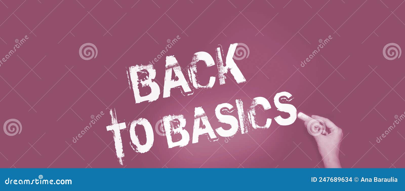 Back To Basics Written with Chalk on Blackboard. Elementary School ...