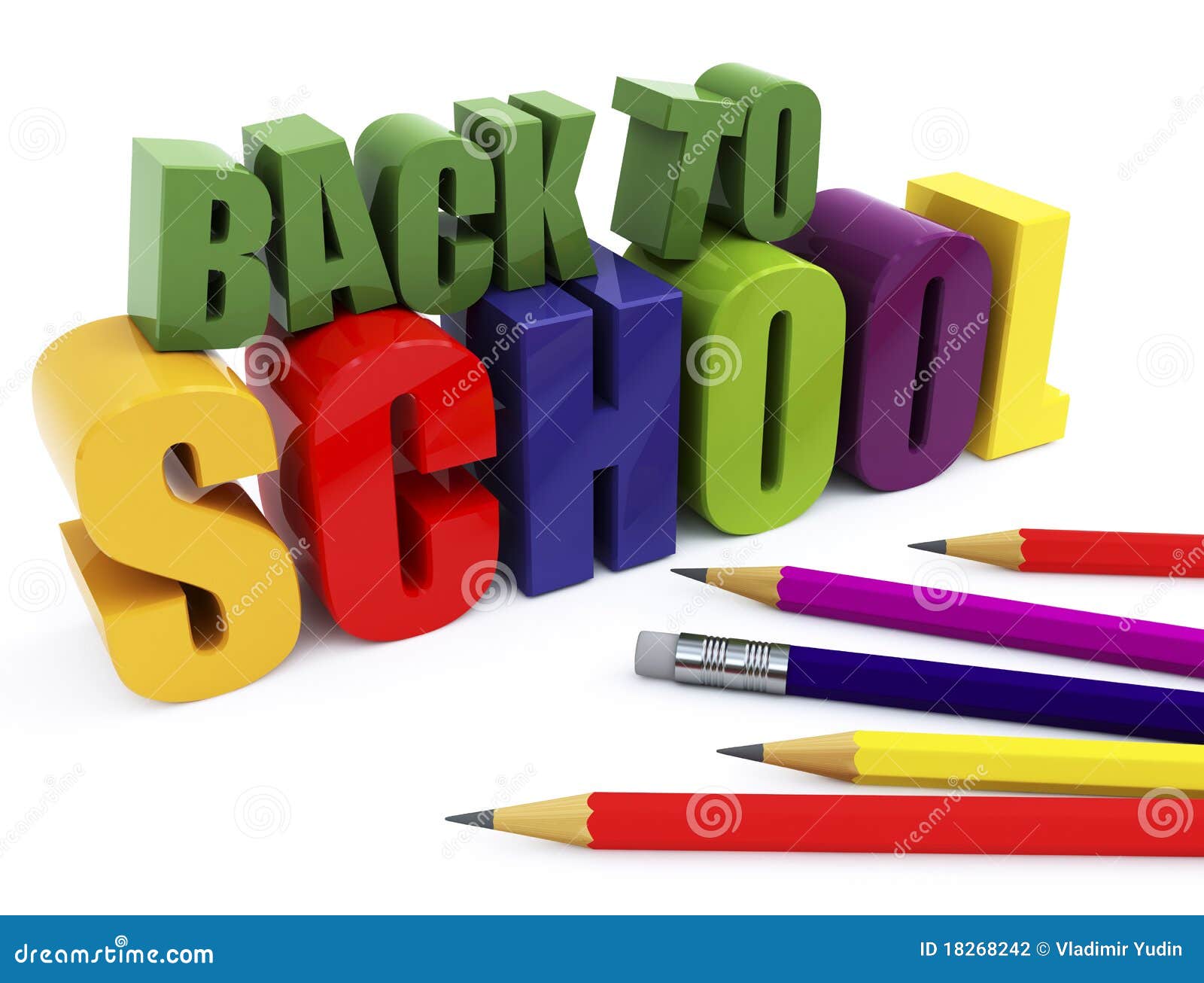 Back to school stock illustration. Illustration of rendered - 18268242