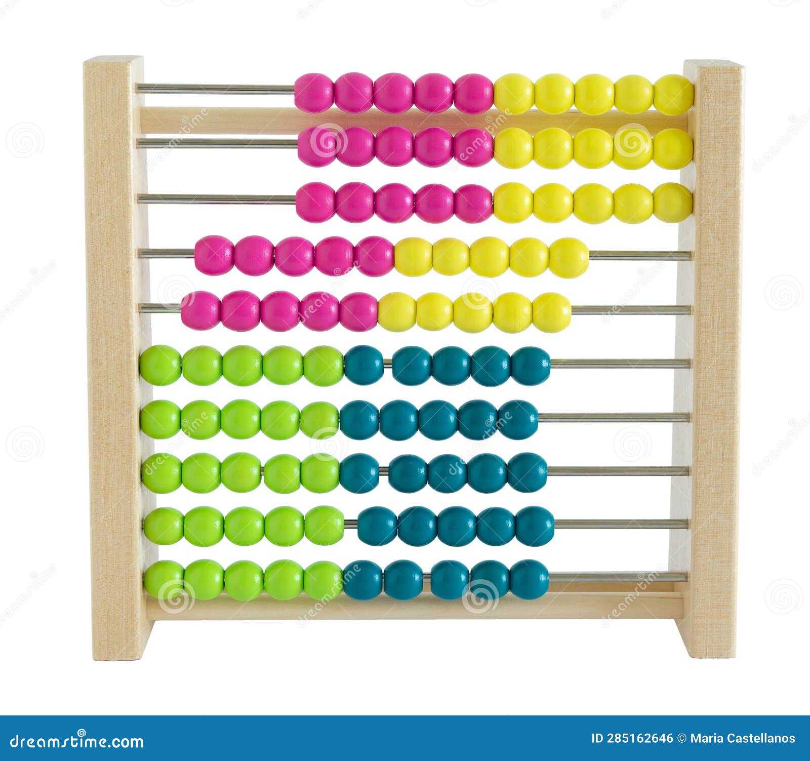 Back To School. Abacus on White Background Stock Photo - Image of ...