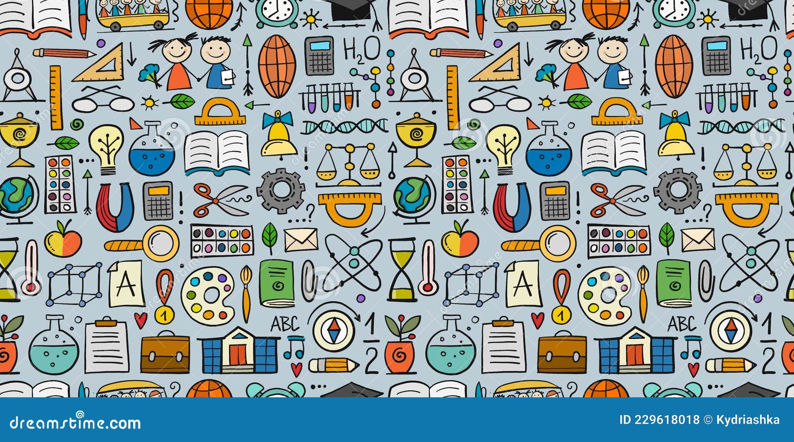 Back To School. Abstract Background Stock Vector - Illustration of ...