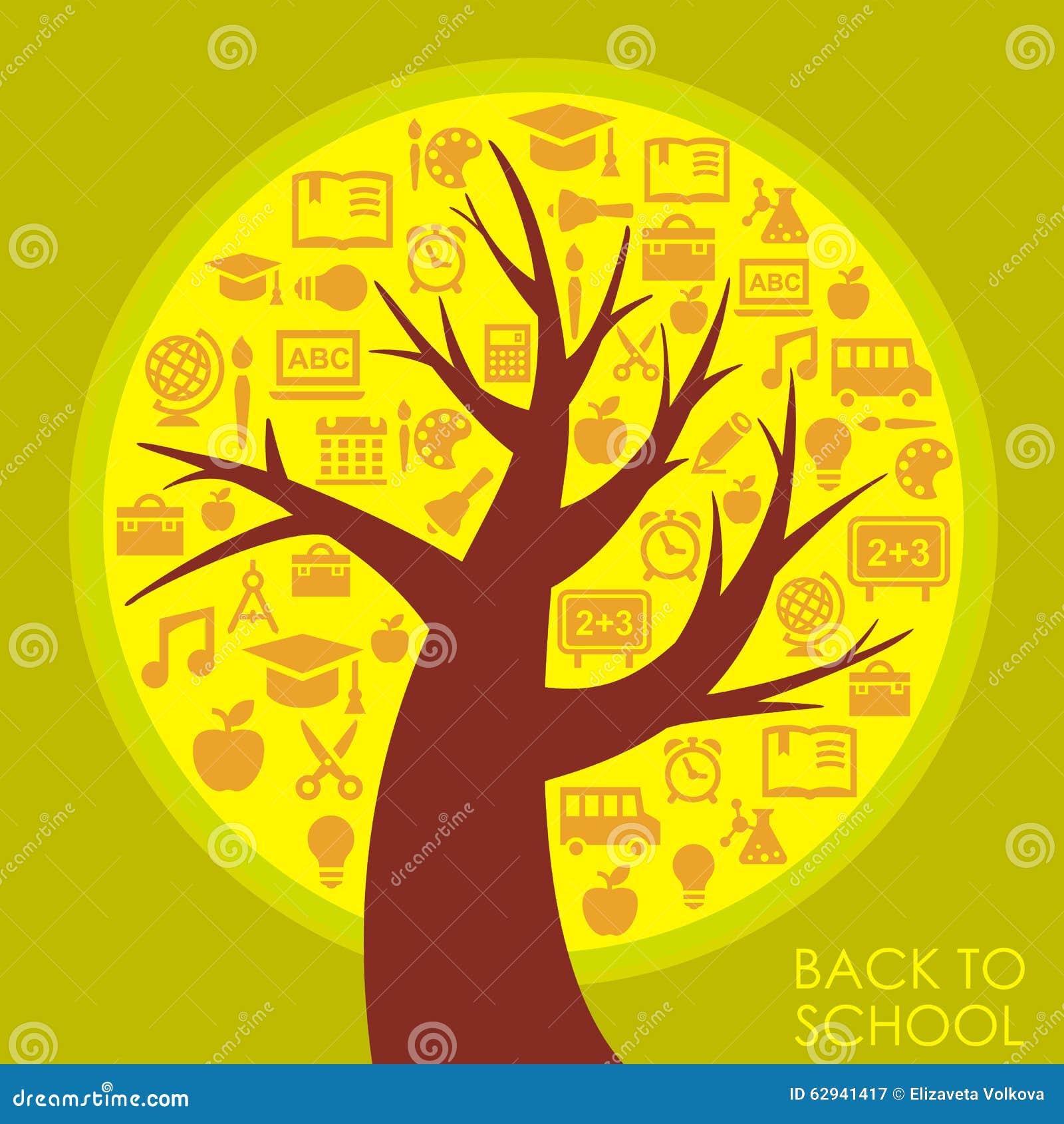 Back To School Abstract Concept Stock Vector - Illustration of ...