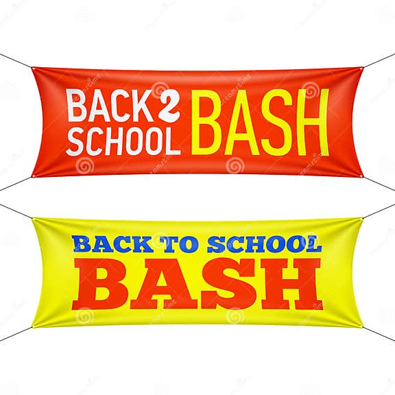 Back To School Bash Banners Stock Vector - Illustration of business ...
