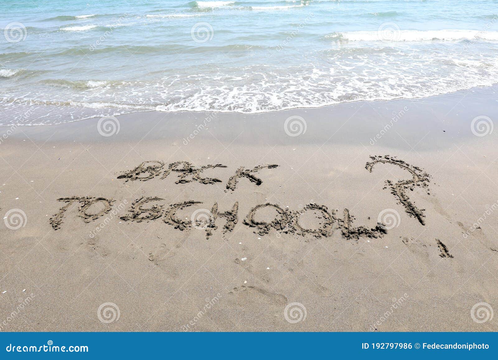 The Back To School on the Beach Stock Photo - Image of beach, liverpool ...