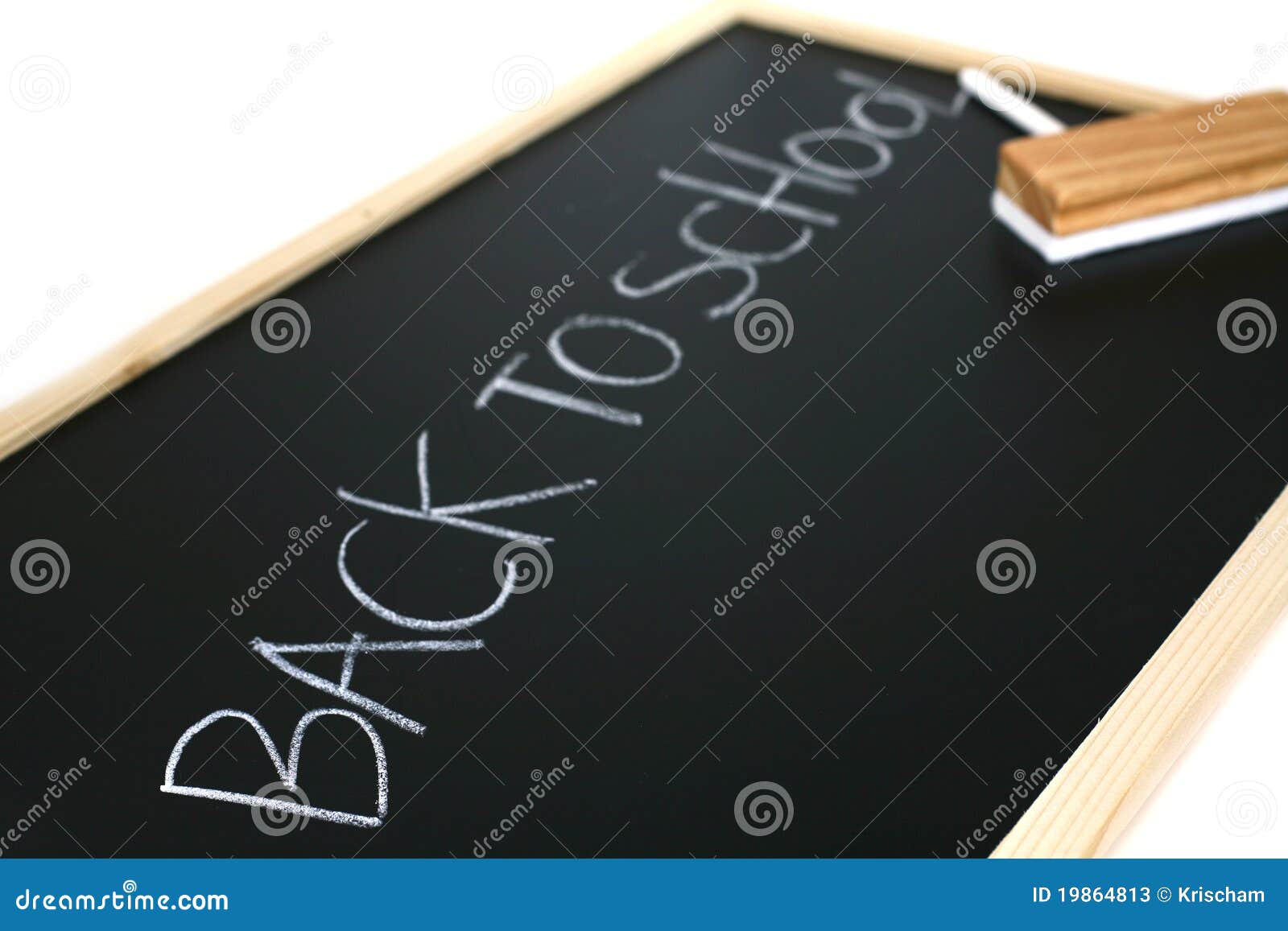 Back To School on Blackboard Stock Image - Image of schooling ...