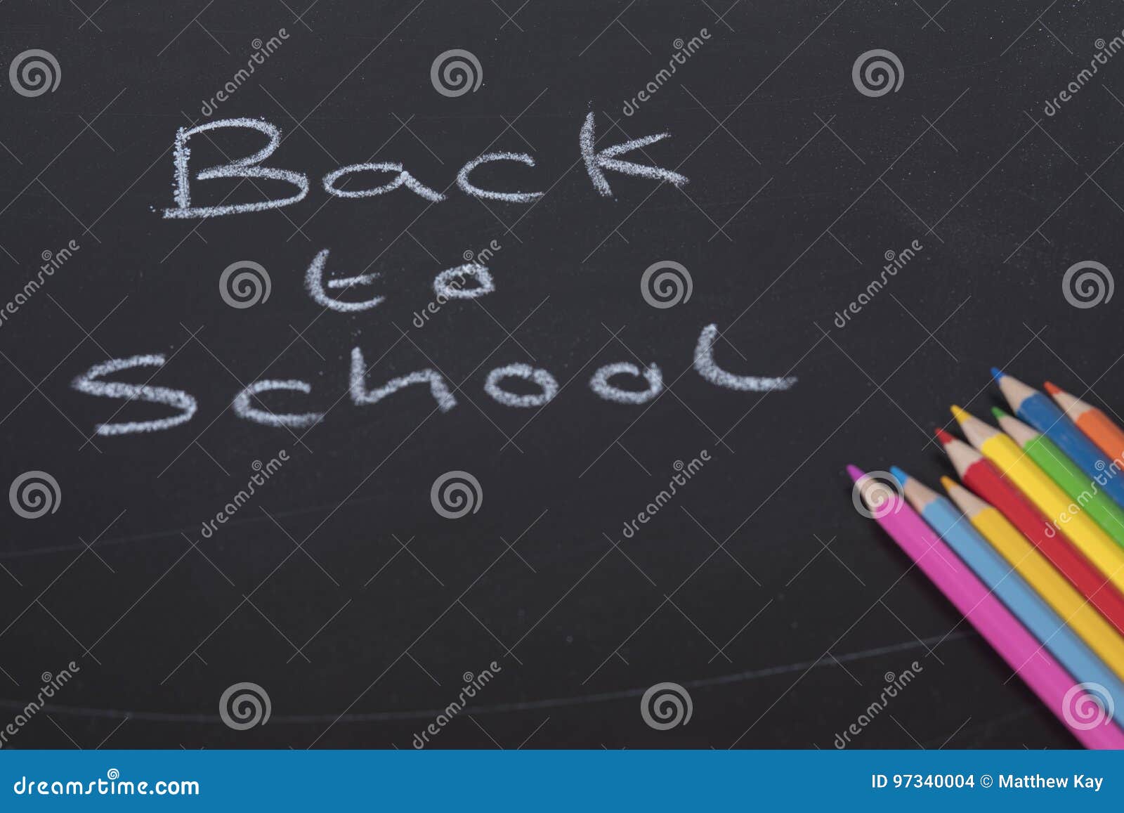 Back To School Blackboard Concept with Pencils Stock Photo - Image of ...
