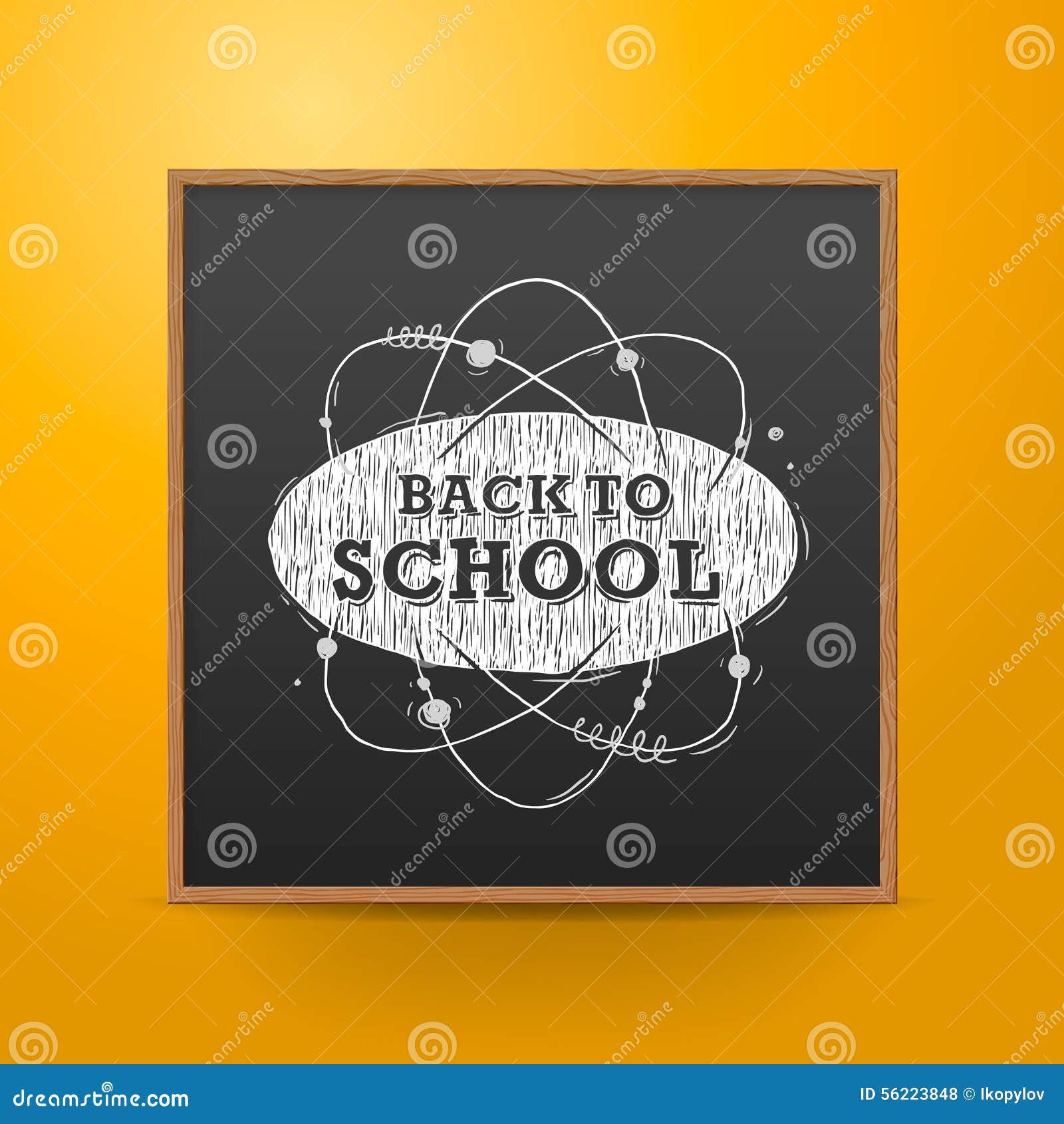 Back To School, Blackboard on the Wall, Vector Stock Vector ...