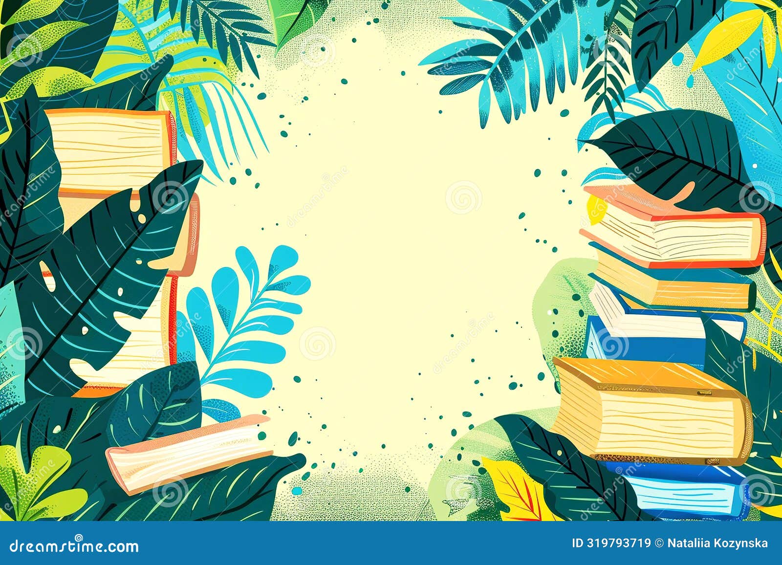 Back To School. Books on a Background of Autumn Leaves. Education ...