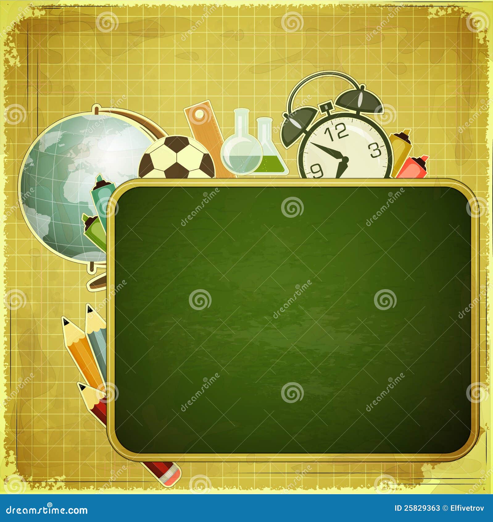 Back to school border stock vector. Illustration of background - 25829363