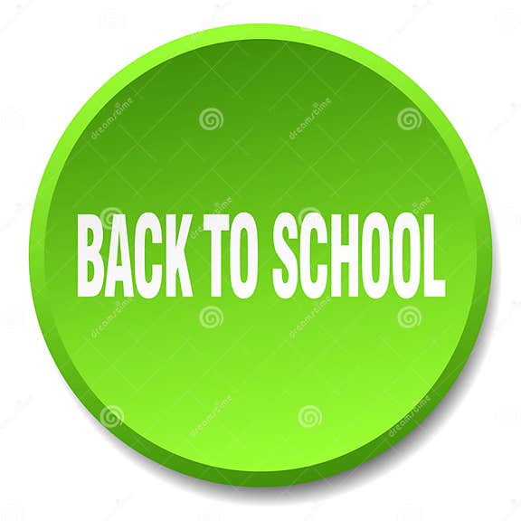 Back to school button stock vector. Illustration of push - 122694871