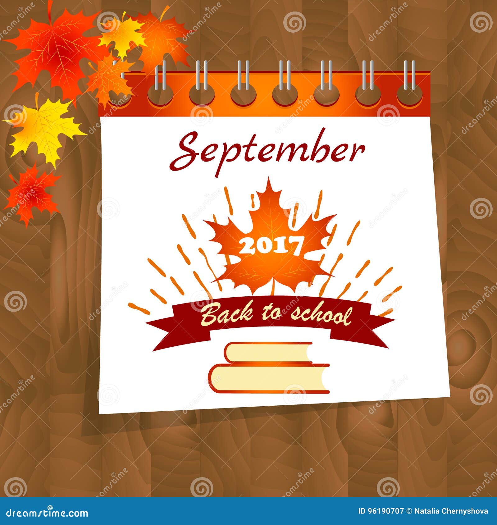 Back To School Calendar Sale Background with Design Elements and Text ...